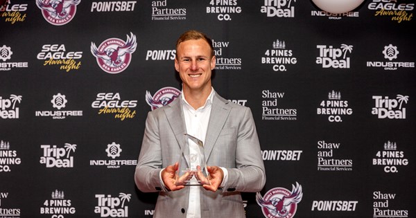 DCE voted Manly's best and fairest for third time | QRL