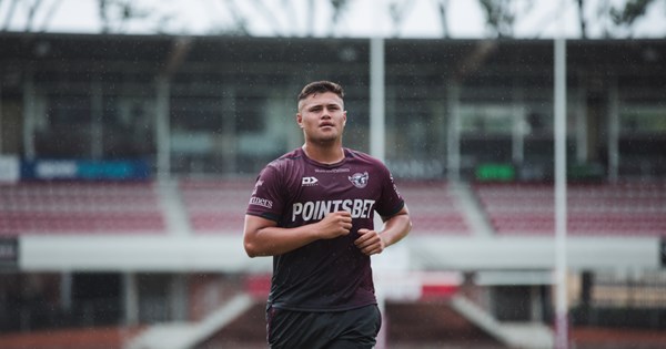 Josh Schuster right at home in the Manly 'six' jersey | NRL.com