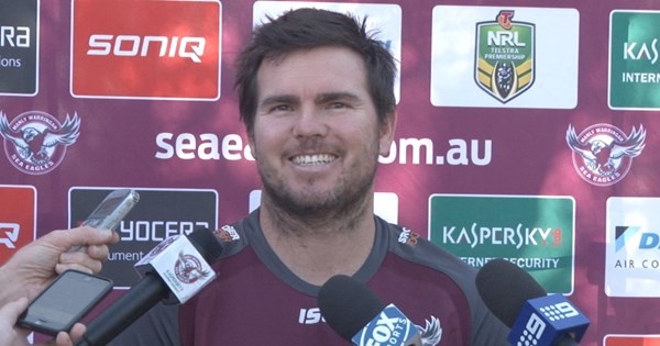 Killer smile for fit again Lyon | Manly Warringah Sea Eagles