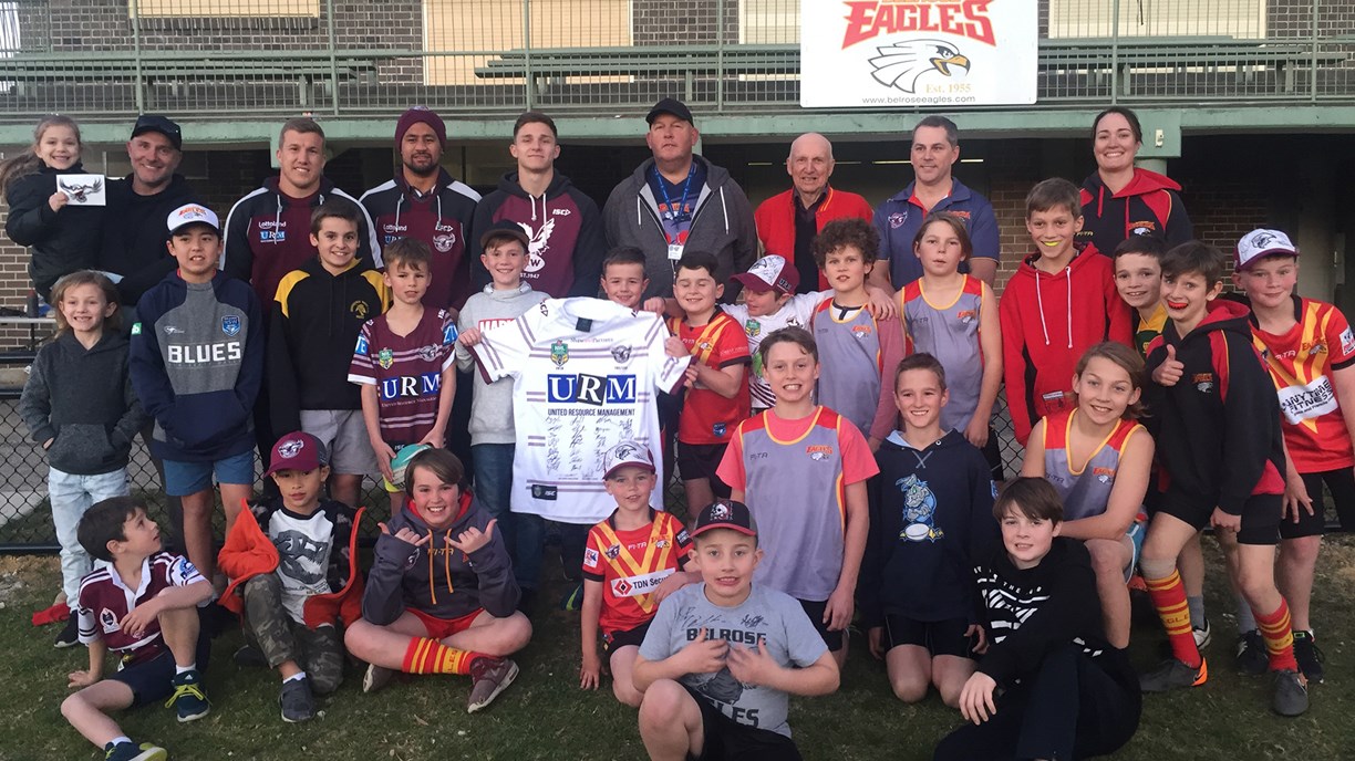 Sea Eagles visit JRL Clubs | Manly Warringah Sea Eagles