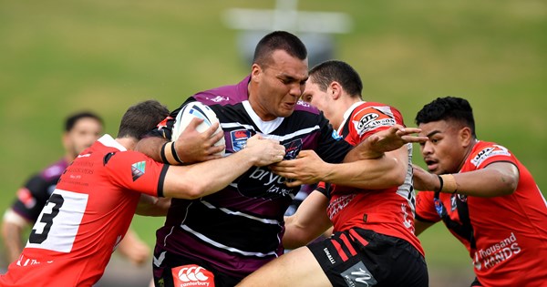 Lloyd Perrett in Canterbury Cup Residents team | Manly Warringah Sea Eagles