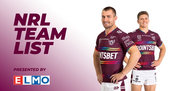 NRL Team Sheet: Round 20 v Roosters | Manly Warringah Sea Eagles
