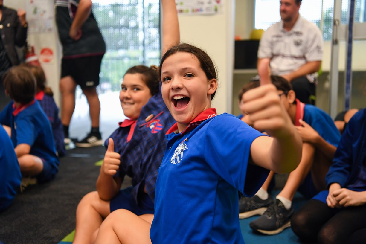 Wavell Heights State School visit | Manly Warringah Sea Eagles