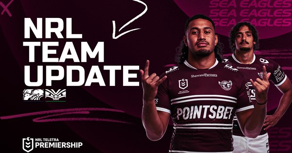 NRL Team Update: Round 25 v Warriors | Manly Warringah Sea Eagles