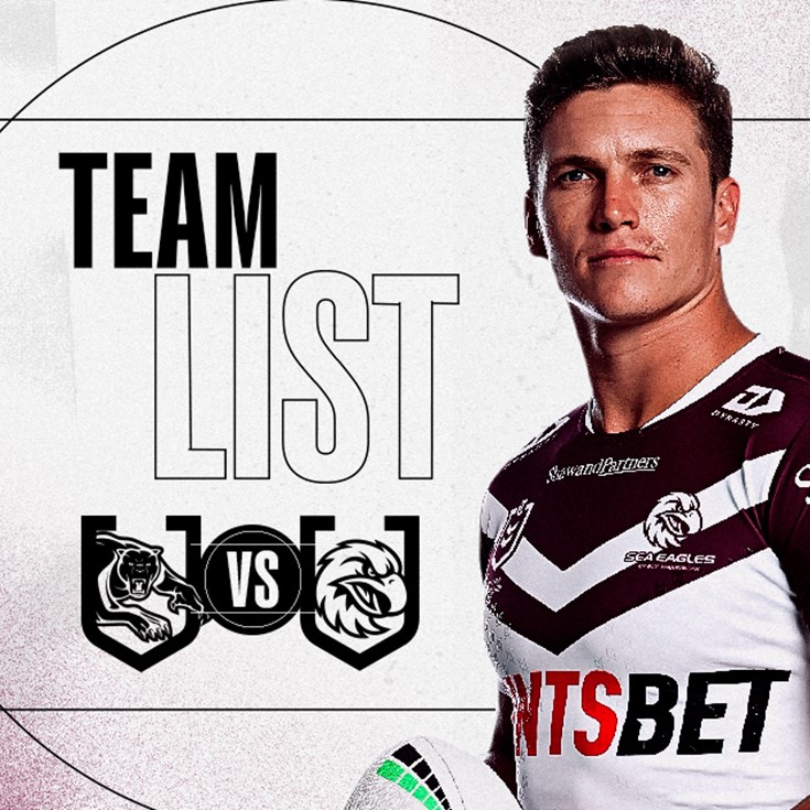 NRL Team Sheet: Round 7 v Sharks | Sea Eagles